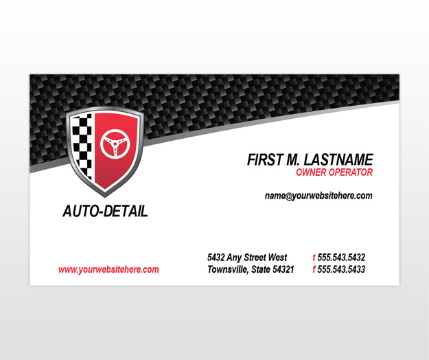 Car Auto Detailing Services Business Card Templates MyCreativeShop
