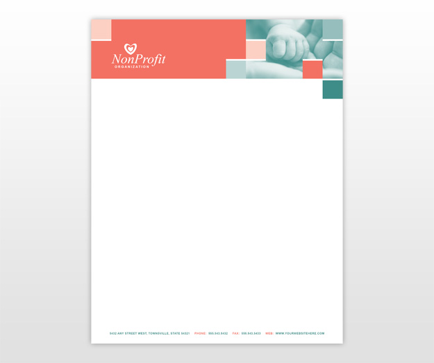 Non Profit Association For Children Letterhead Template Images Frompo