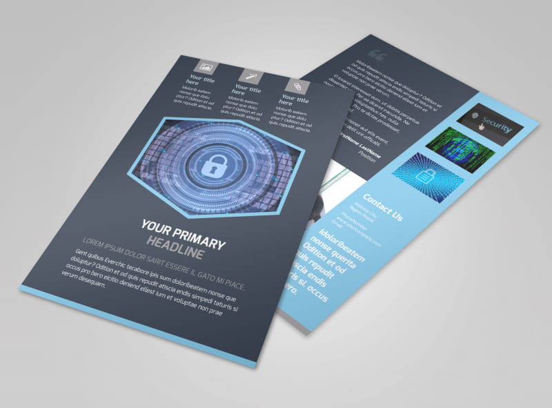 IS Security Flyer Template | MyCreativeShop