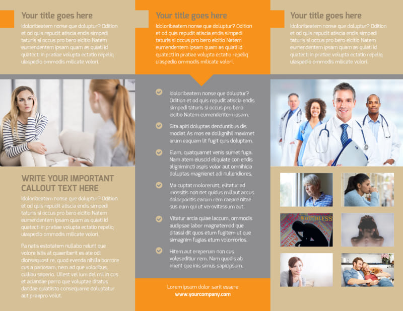 Addiction & Rehab Center Brochure Template | MyCreativeShop