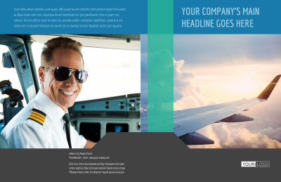 Aircraft Charter Brochure Template | MyCreativeShop