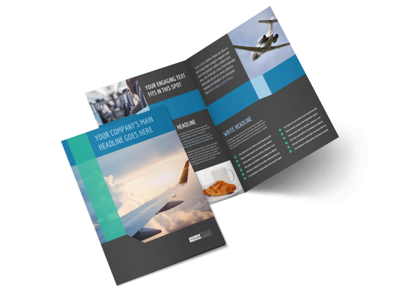 Aircraft Charter Brochure Template | MyCreativeShop
