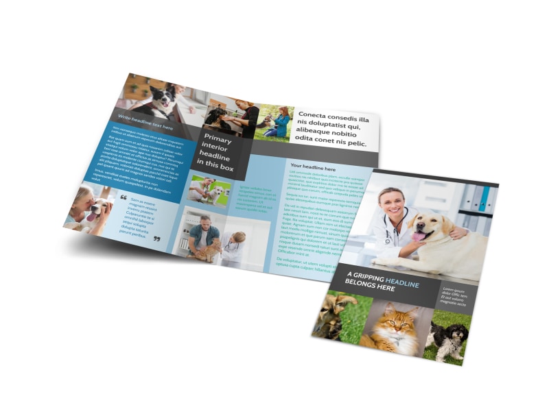Veterinarian Brochure Template | MyCreativeShop