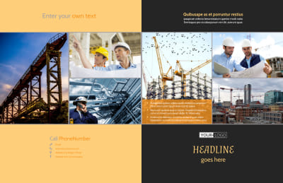 Industrial Construction Brochure Template | MyCreativeShop