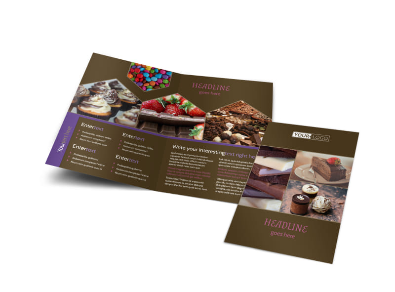 Chocolate Shop Brochure Template | MyCreativeShop