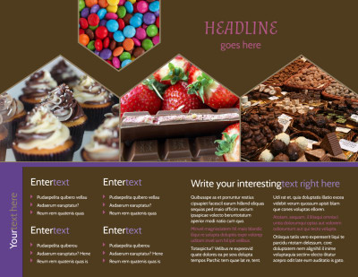 Chocolate Shop Brochure Template | MyCreativeShop