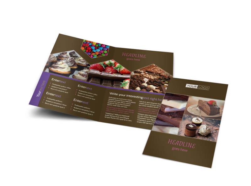 Chocolate Shop Brochure Template | MyCreativeShop
