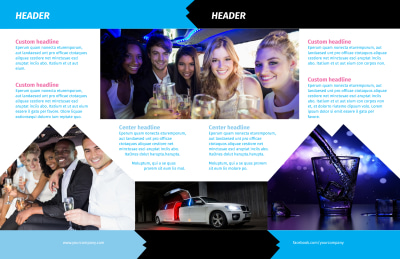 Limousine & Taxi Service Brochure Template | MyCreativeShop