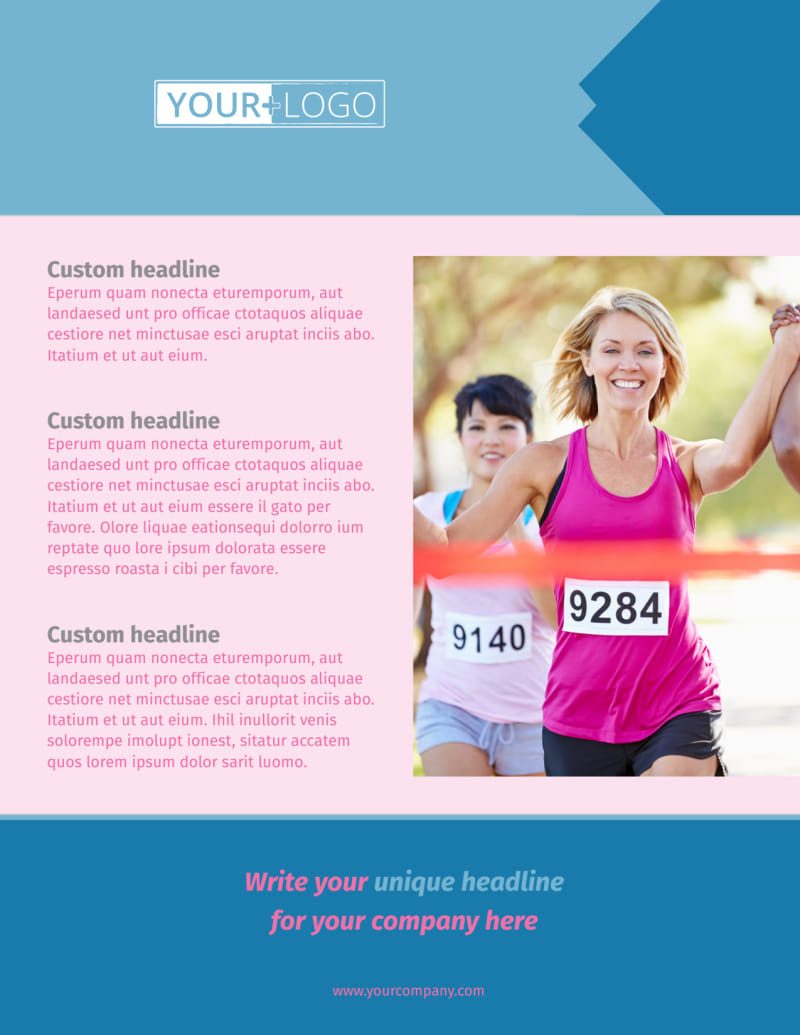 Healthy Running Club Flyer Template MyCreativeShop