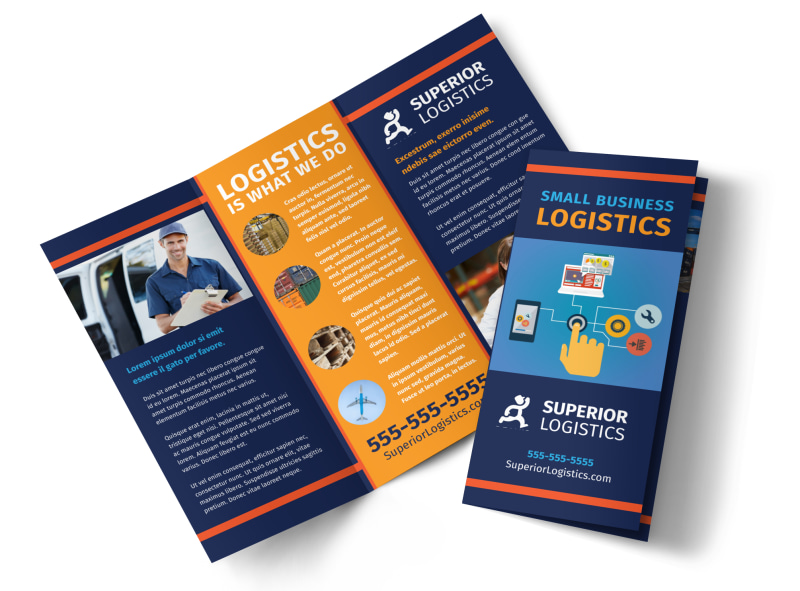 Logistics Company Brochure Template MyCreativeShop