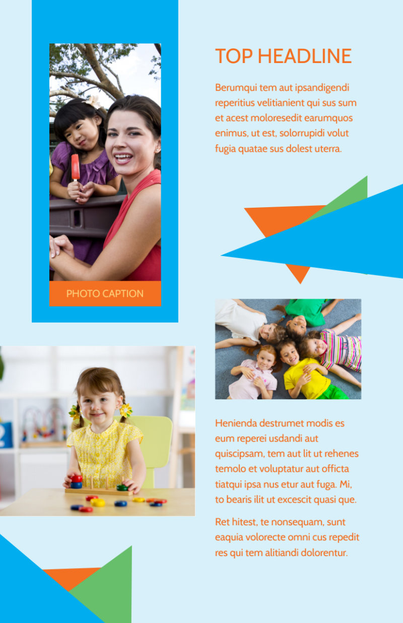 Fun Preschool Flyer Template | MyCreativeShop