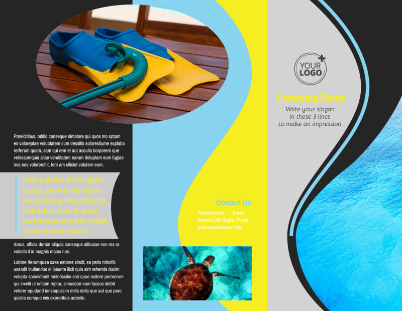 Snorkeling Adventure Brochure Template | MyCreativeShop
