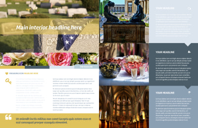 Funeral Service Brochure Template | MyCreativeShop