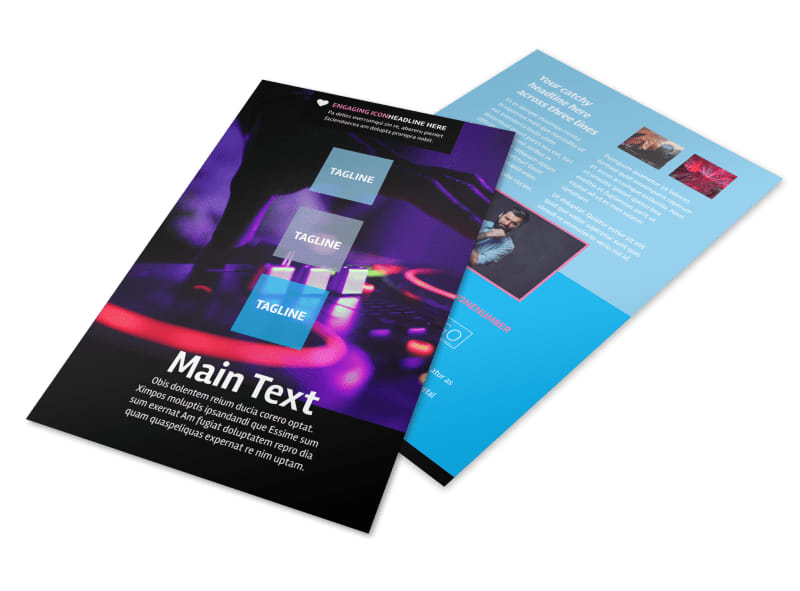 DJ Profile Flyer Template | MyCreativeShop