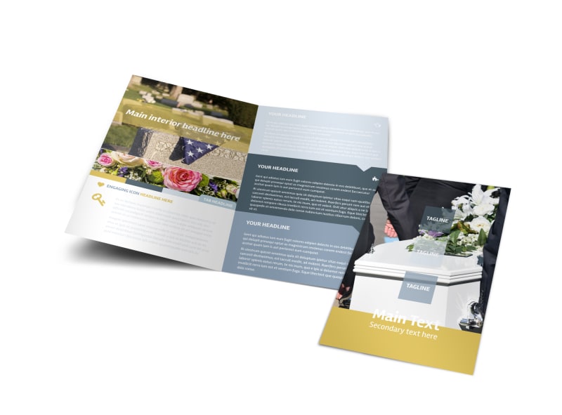Funeral Service Brochure Template | MyCreativeShop