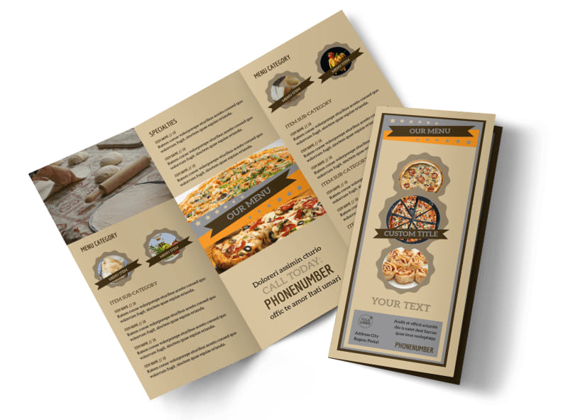 Pizza Shop Brochure Template | MyCreativeShop