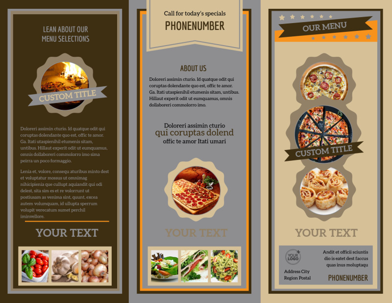 Pizza Shop Brochure Template | MyCreativeShop