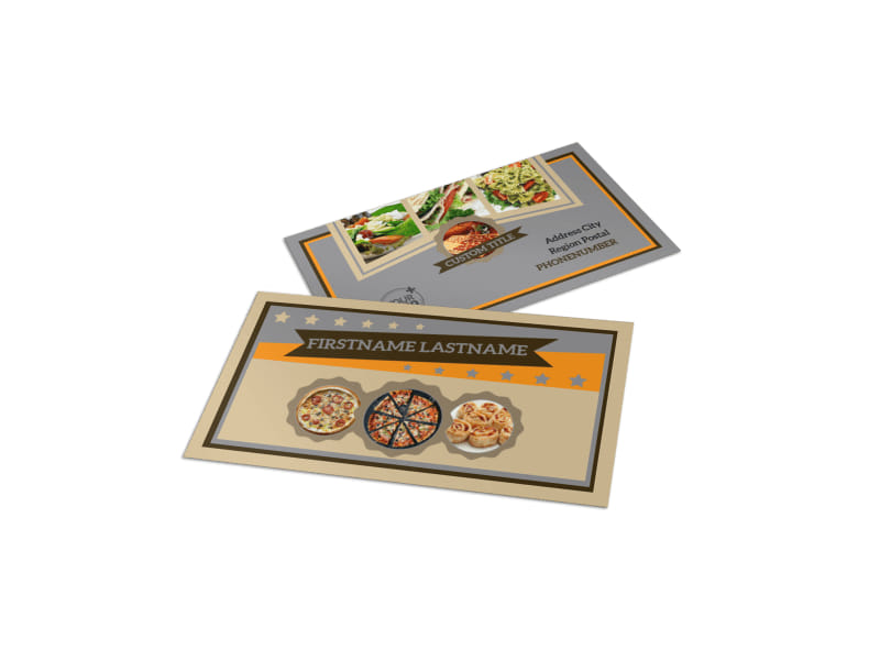 Pizza Shop Business Card Template | MyCreativeShop