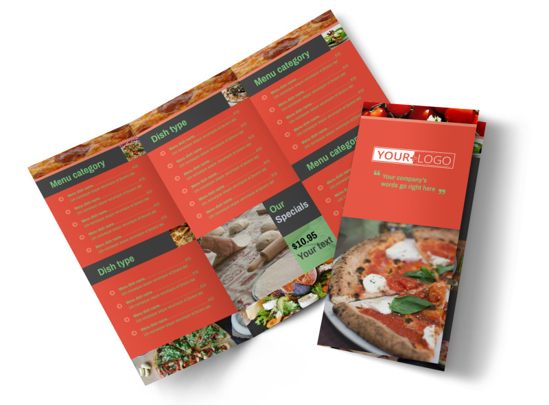Delicious Pizza Menu Brochure Template MyCreativeShop