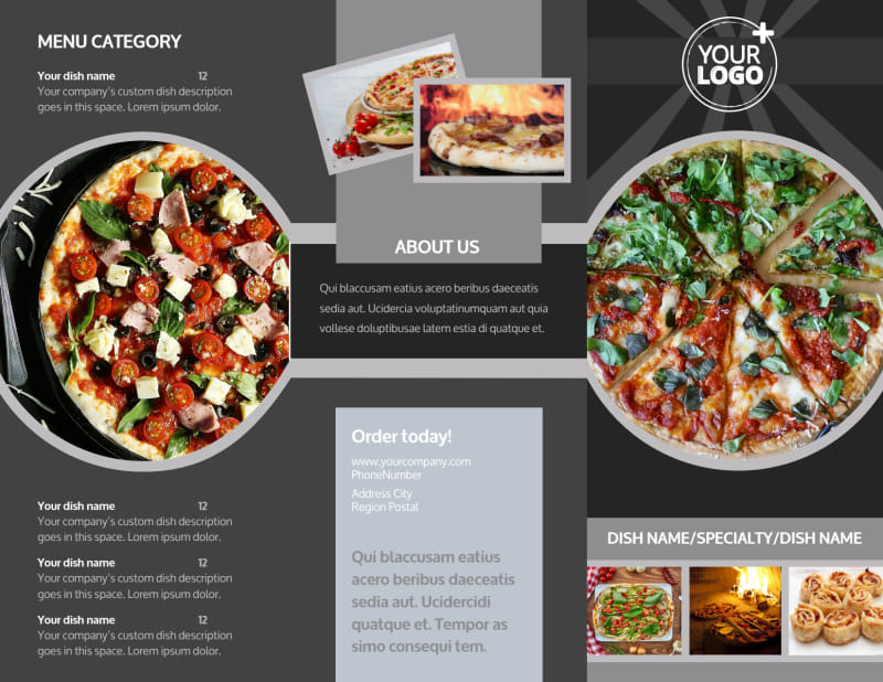 Awesome Pizza Restaurant Brochure Template | MyCreativeShop
