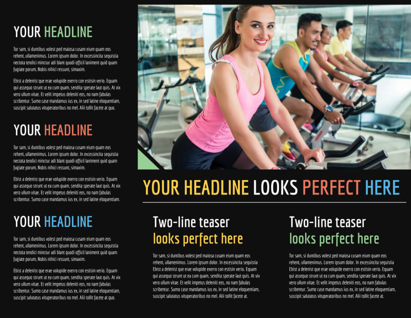Top Fitness Center Brochure Template | MyCreativeShop