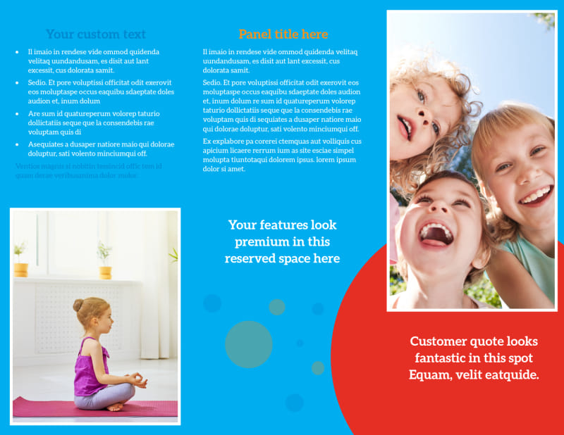 Just For Kids Health Brochure Template | MyCreativeShop
