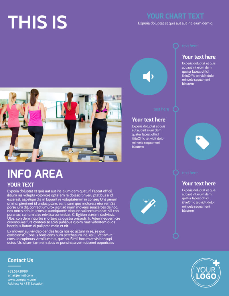 Aerobics Class Flyer Template | MyCreativeShop