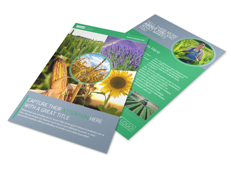 Agriculture Flyer Templates | MyCreativeShop
