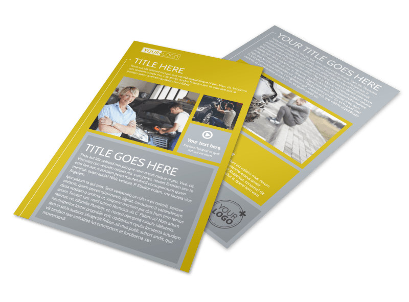 Auto Body & Repair Flyer Template | MyCreativeShop