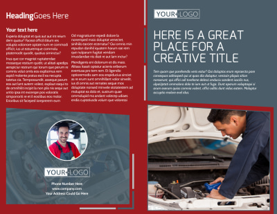 Auto Repair Brochure Templates | MyCreativeShop