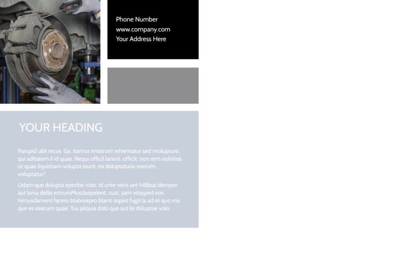 Auto Body Mechanics Postcard Template | MyCreativeShop