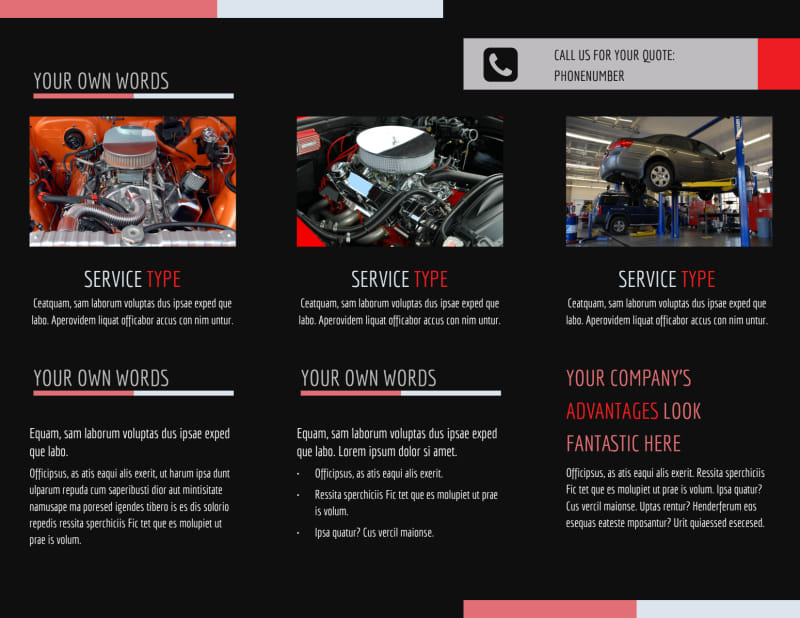 Car Repair Brochure Template | MyCreativeShop