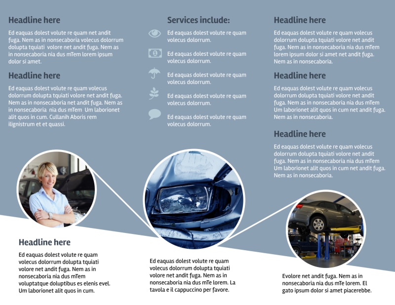 Collision Repair Center Brochure Template | MyCreativeShop