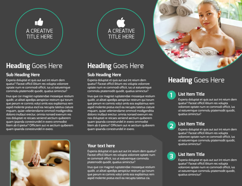 Relaxing Salon Day Spa Brochure Template MyCreativeShop