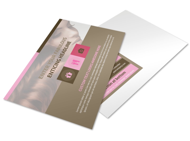 Hair Salon Postcard Templates | MyCreativeShop
