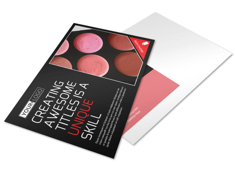 Professional Cosmetics Postcard Template Mycreativeshop
