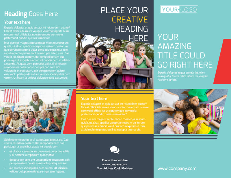 Community Children Center Brochure Template MyCreativeShop
