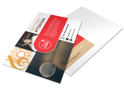 Music Lesson Postcard Templates | MyCreativeShop