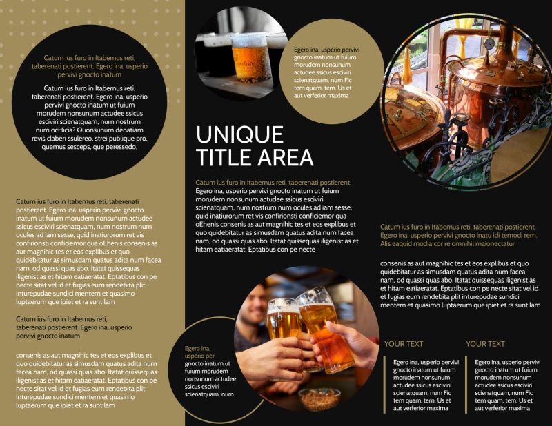 Craft Brewery Brochure Template | MyCreativeShop