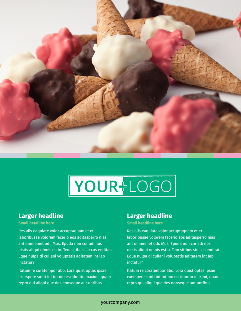 Ice Cream Shop Flyer Template | MyCreativeShop