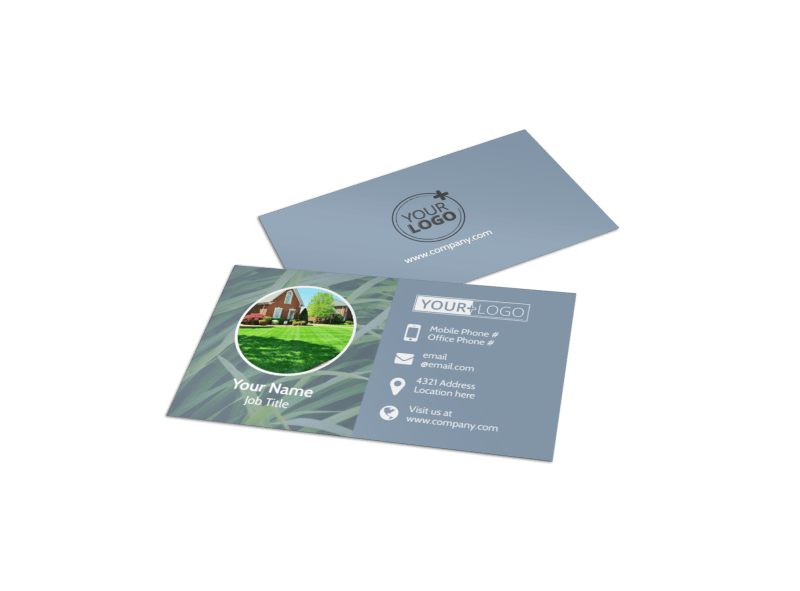 Tailored Lawn Care Business Card Template MyCreativeShop
