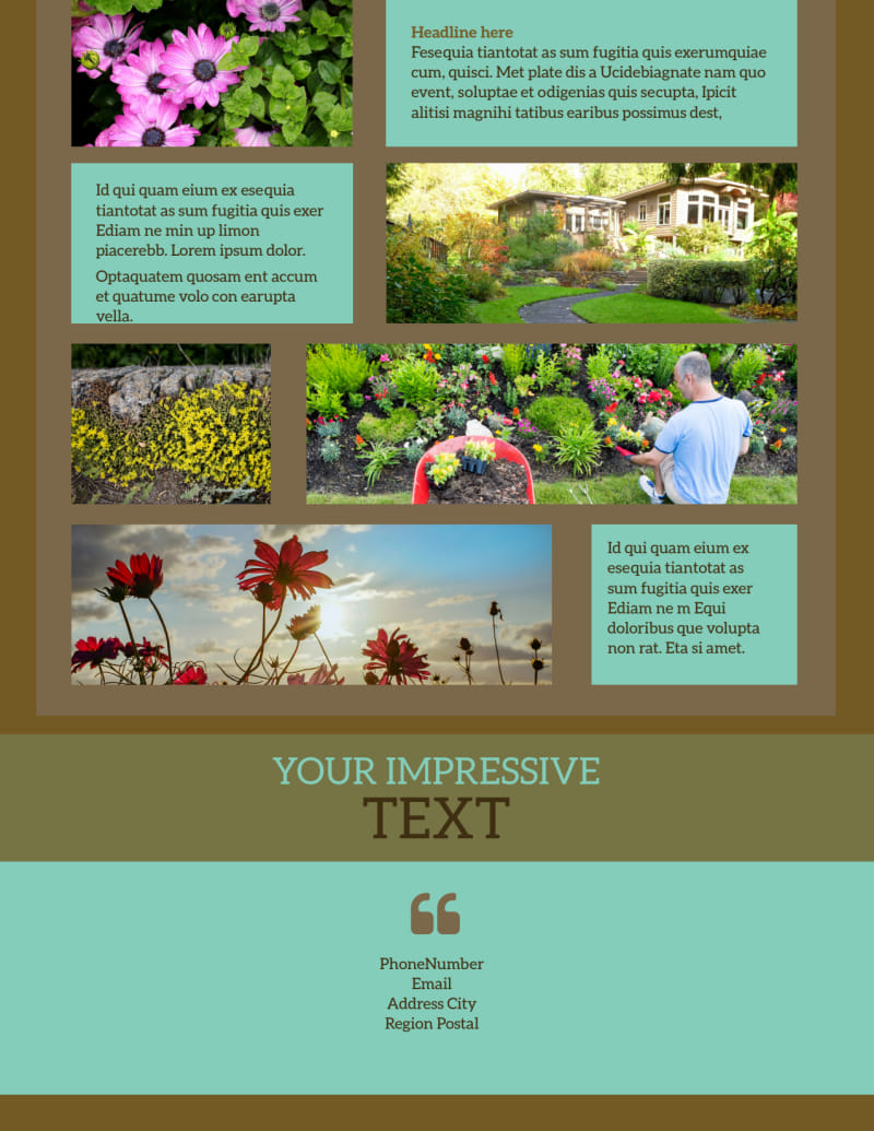 Beautiful Landscaping Flyer Template MyCreativeShop