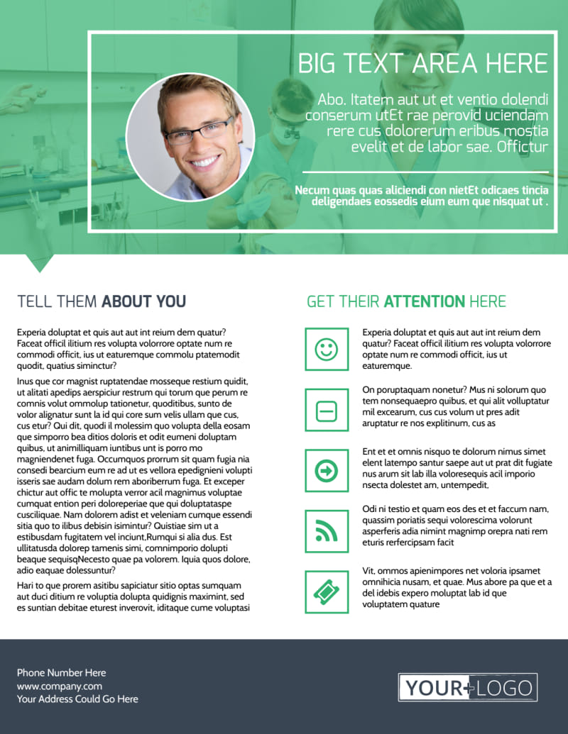 Family Dental Practice Flyer Template | MyCreativeShop