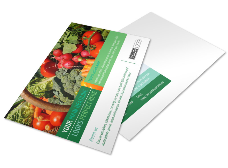 Nutrition Postcard Templates | MyCreativeShop