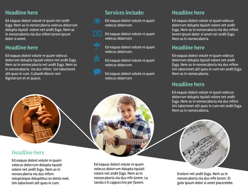 Getting Started Guitar Lessons Brochure Template Getting Started Guitar Lessons Brochure Template