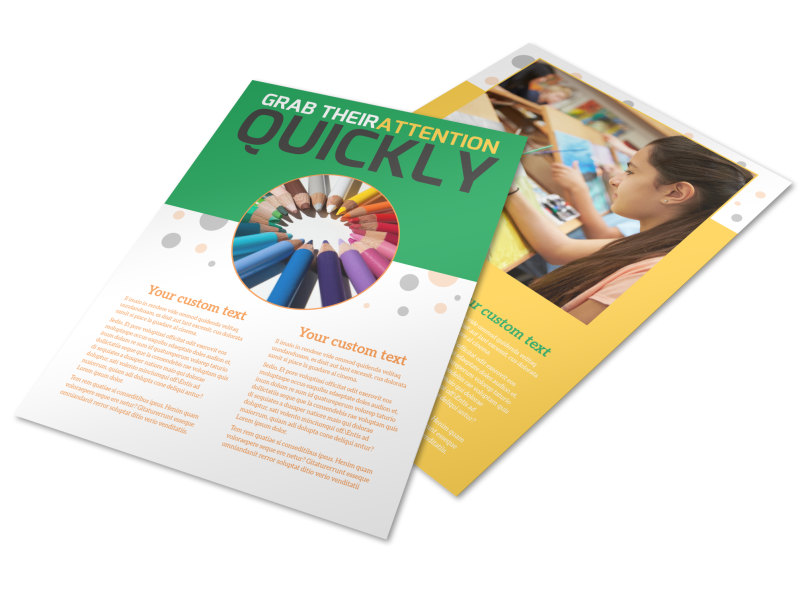 Art Classes Flyer Template | MyCreativeShop