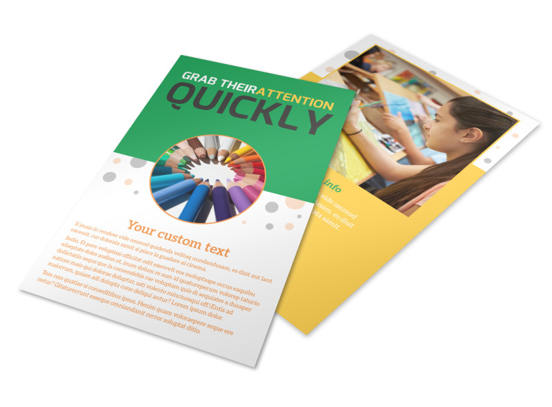 Art Classes Flyer Template | MyCreativeShop