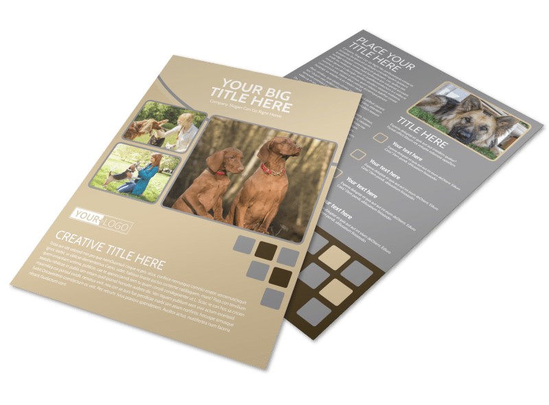Dog Daycare Flyer Template | MyCreativeShop