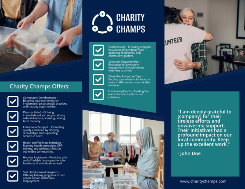 Fundraising Brochure Template Free