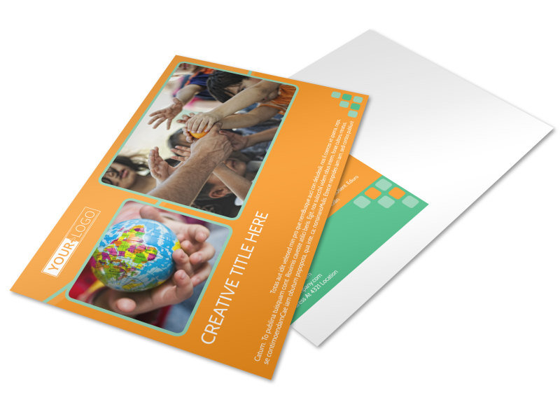 Charity Fundraiser Postcard Template | MyCreativeShop